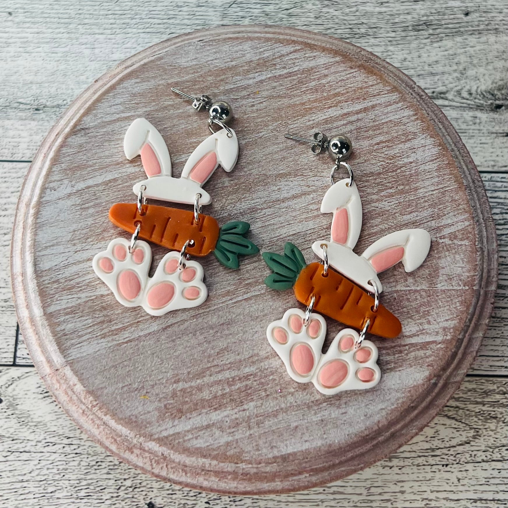 Easter clay earrings store