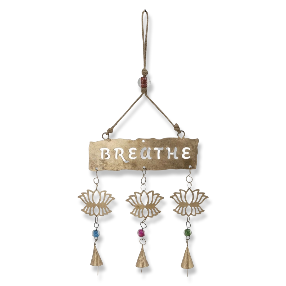 Breathe Fairtrade Triple Lotus Chime Wall Hanging – Just One Simple Hope